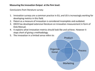 Innovation measurement at firm level? Is there a formula? | PPT