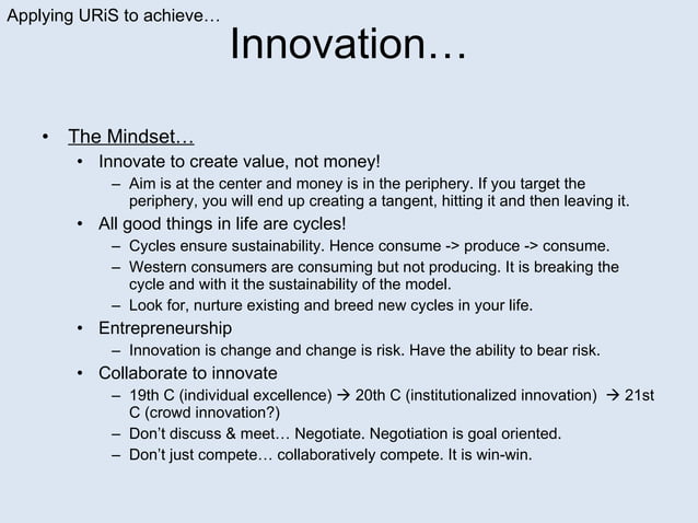 Innovation Mindset | PPT | Business | Business and Finance