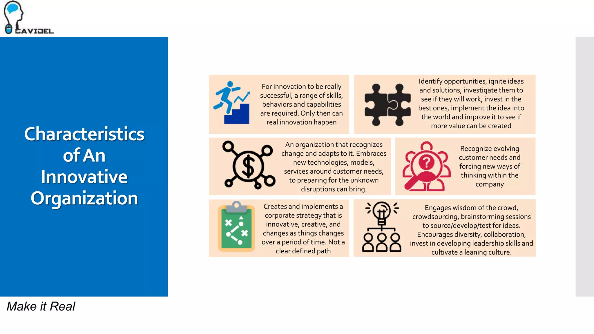 Innovation model for organizations | PPTX