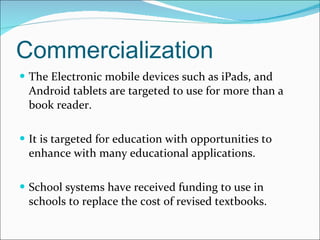Innovation of electronic mobile devices in education, final ...