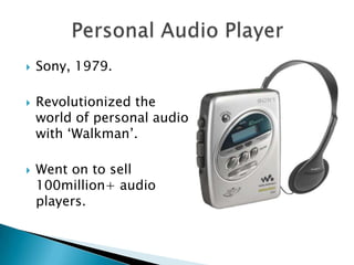 Innovation of music players | PPTX