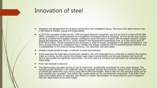 Innovation of steel | PPTX