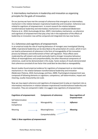 Innovation pantheon of panta rheyn | PDF