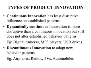 Categories of Innovation | PPT