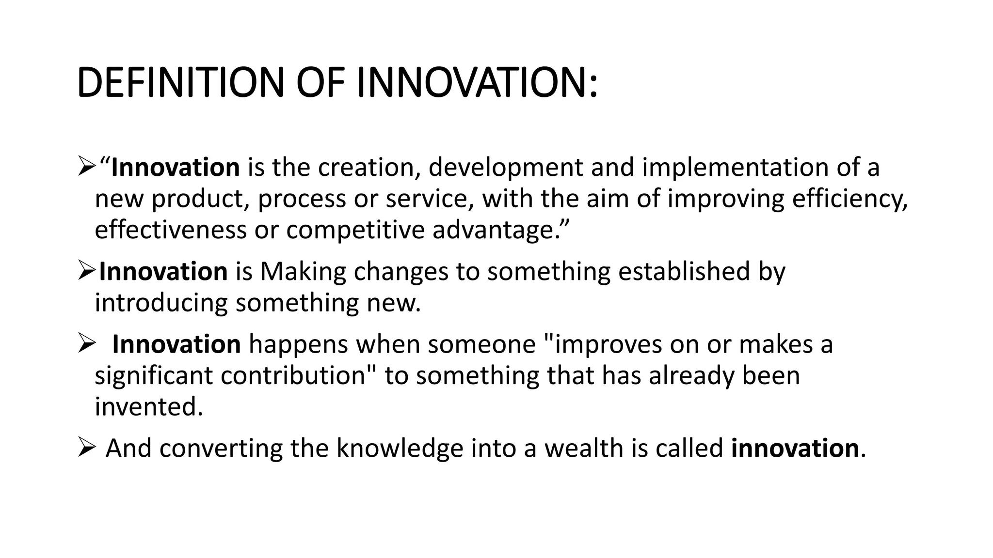 Innovation ppt | PPT