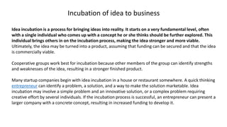 Technology Business Incbution and IPR | PPT