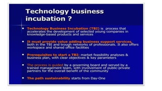 Technology Business Incbution and IPR | PPT