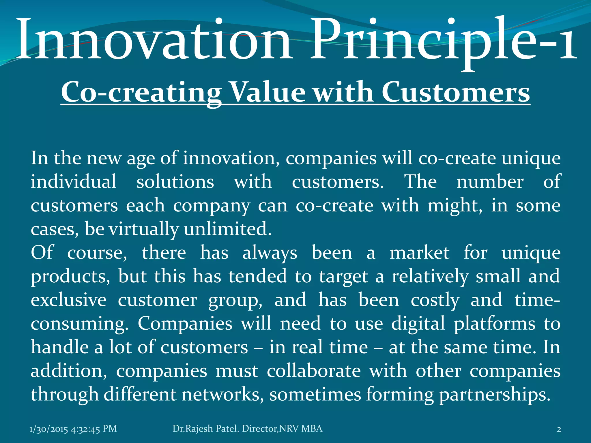 Innovation principles | PPTX