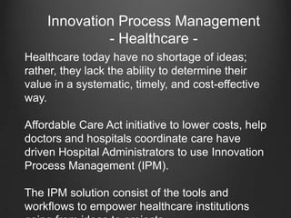 Innovation Process Management | PPTX