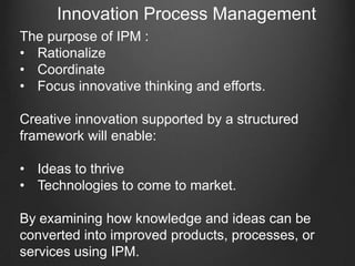 Innovation Process Management | PPTX