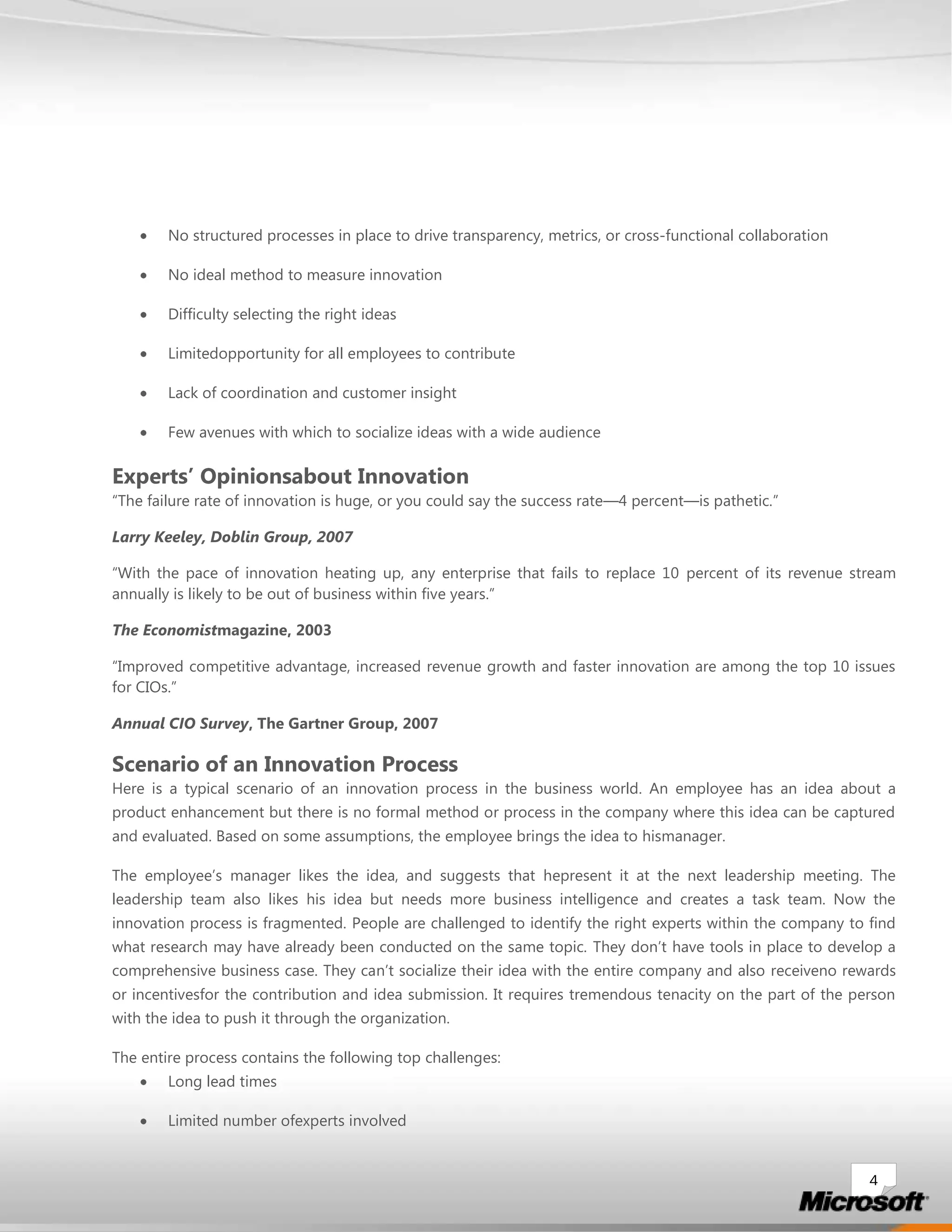 Innovation process management whitepaper | DOCX