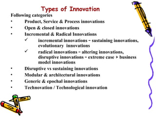 Innovation process & models | PPT