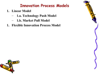 Innovation process & models | PPT