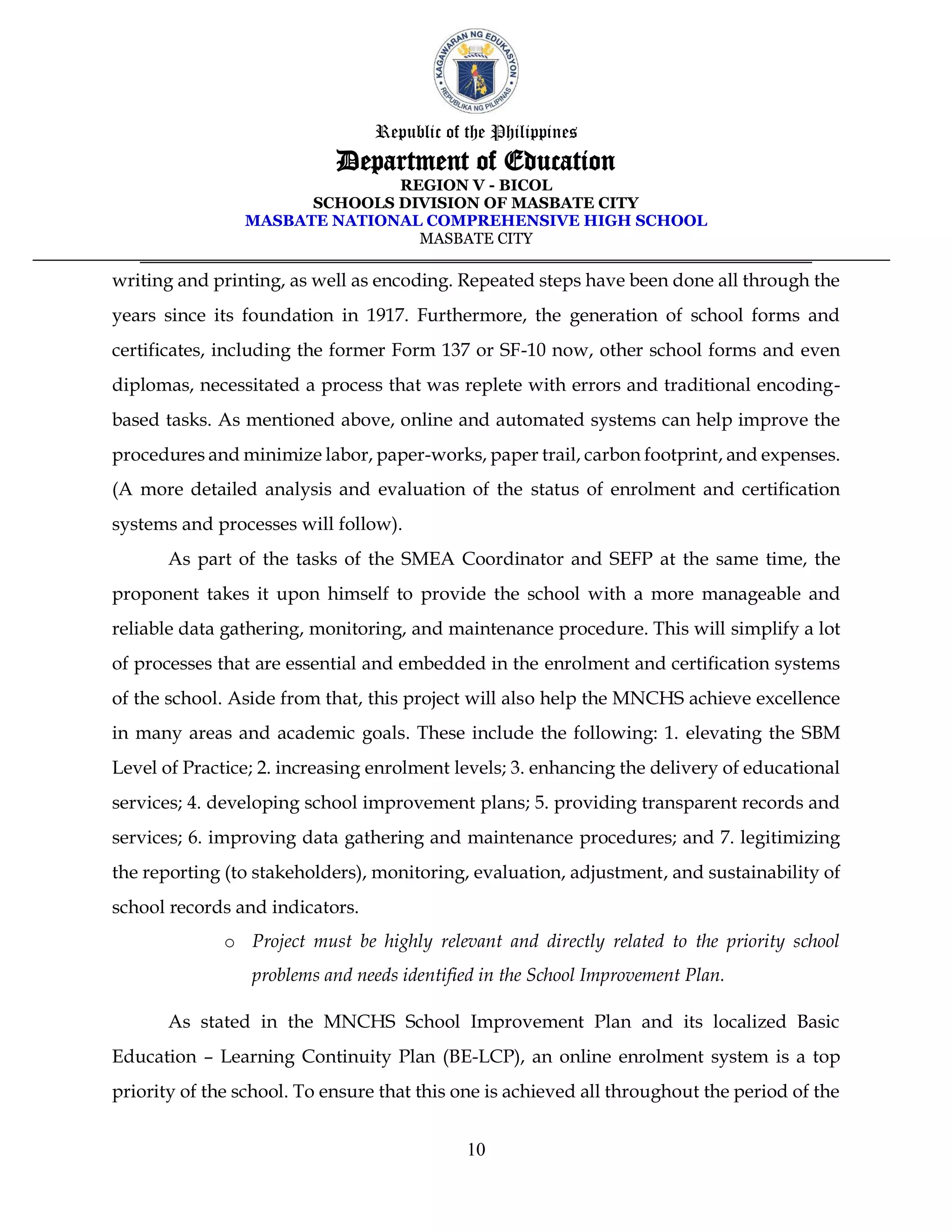 Innovation Project Proposal in DepEd - Super Draft | PDF