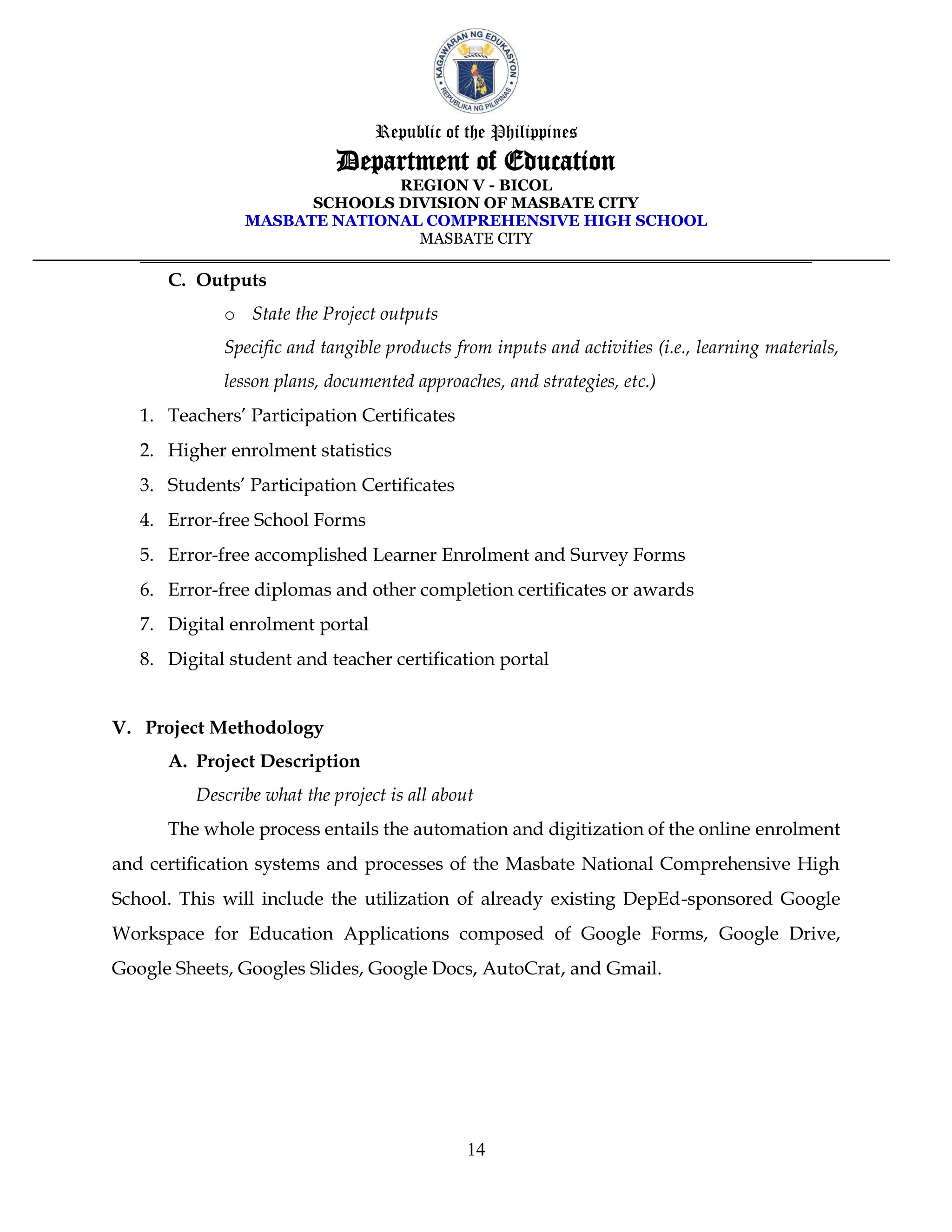 Innovation Project Proposal in DepEd - Super Draft | PDF