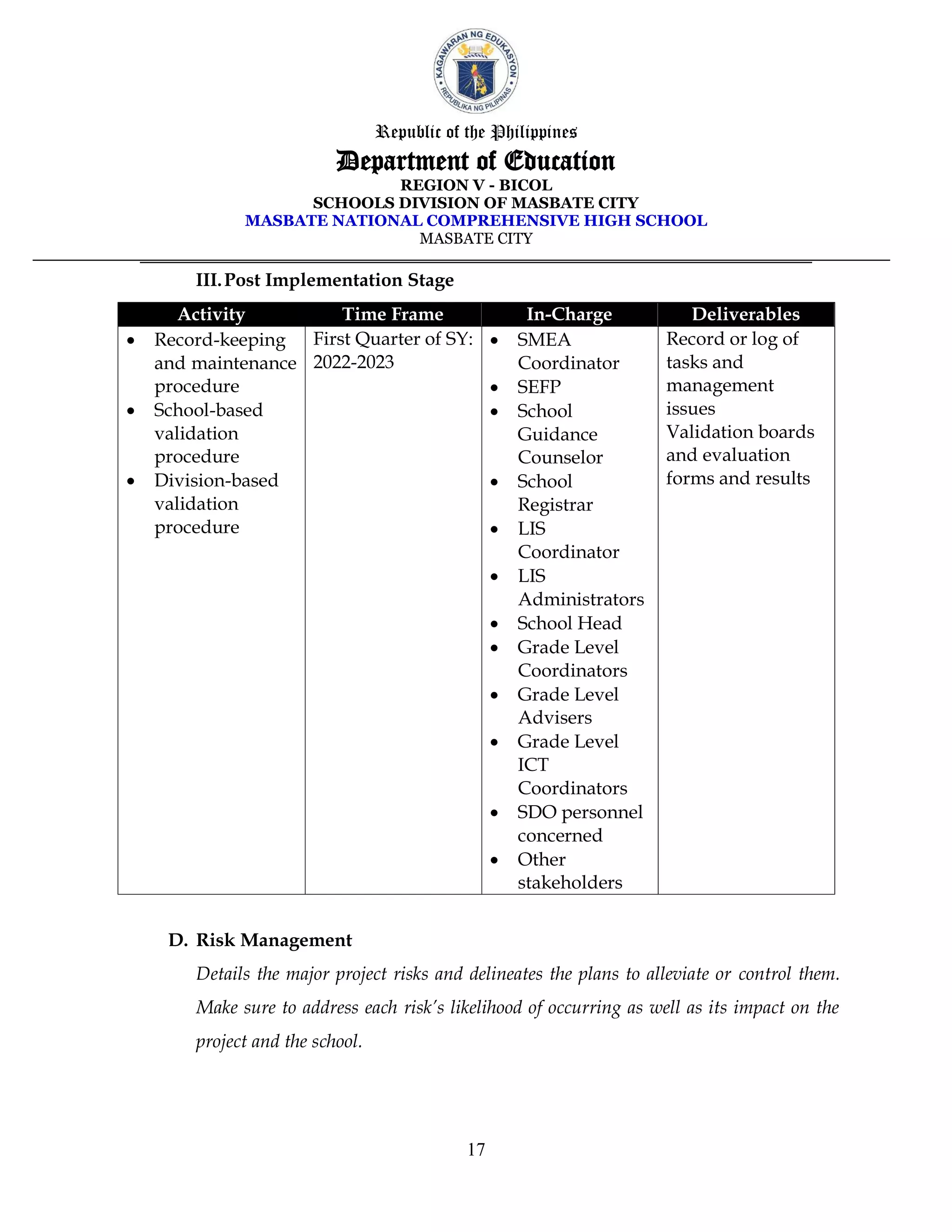 Innovation Project Proposal in DepEd - Super Draft | PDF