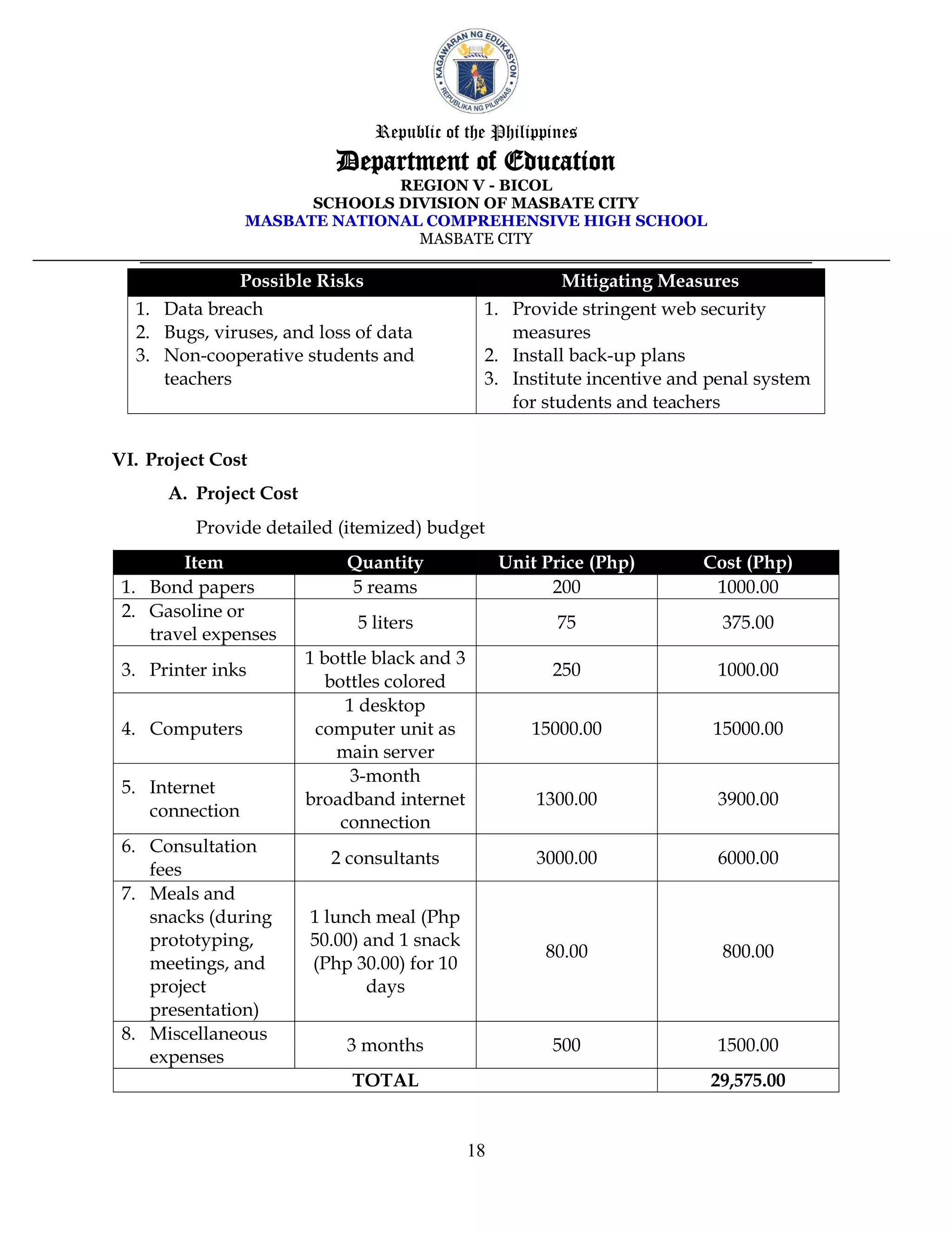 Innovation Project Proposal in DepEd - Super Draft | PDF