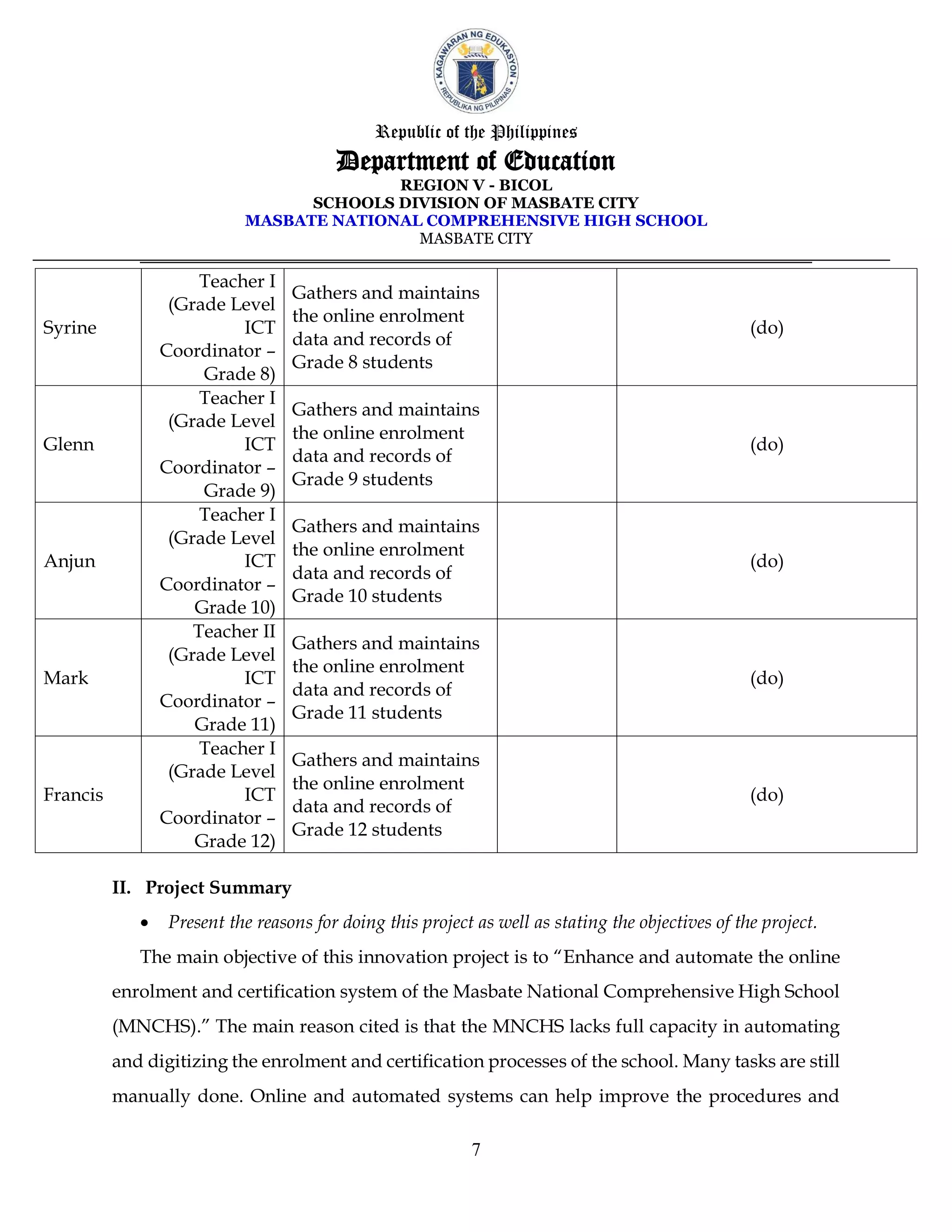 Innovation Project Proposal in DepEd - Super Draft | PDF