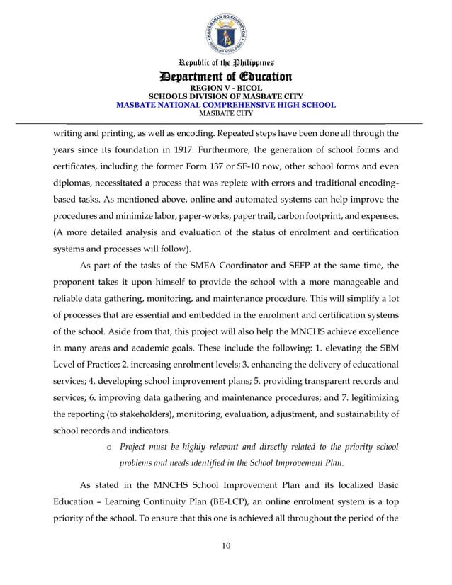 Innovation Project Proposal in DepEd - Super Draft | PDF