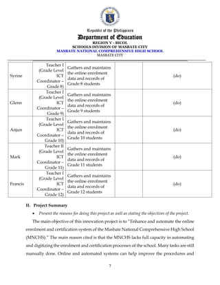 Innovation Project Proposal in DepEd - Super Draft | PDF