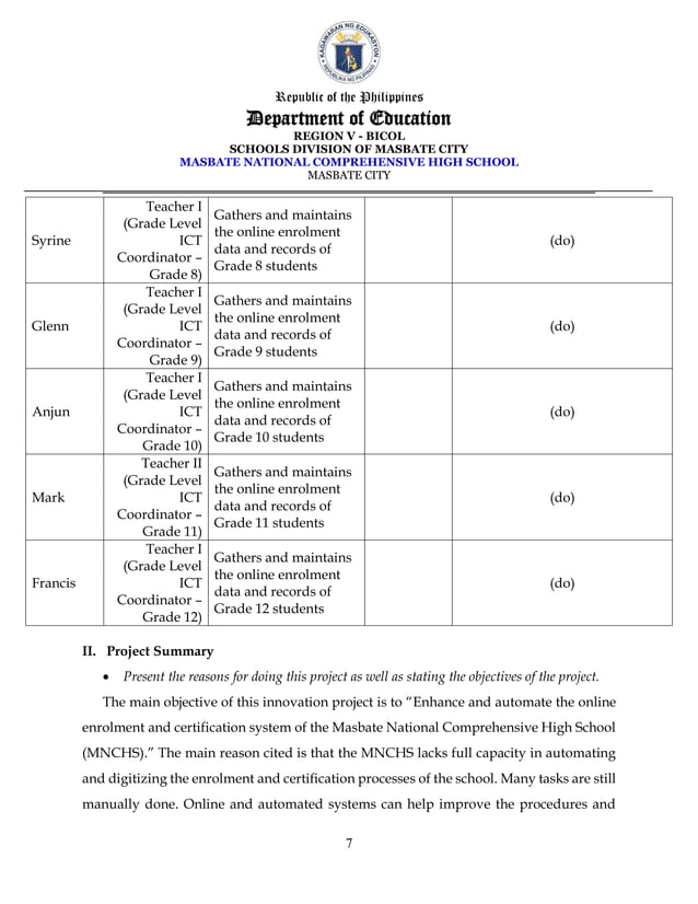 Innovation Project Proposal in DepEd - Super Draft | PDF