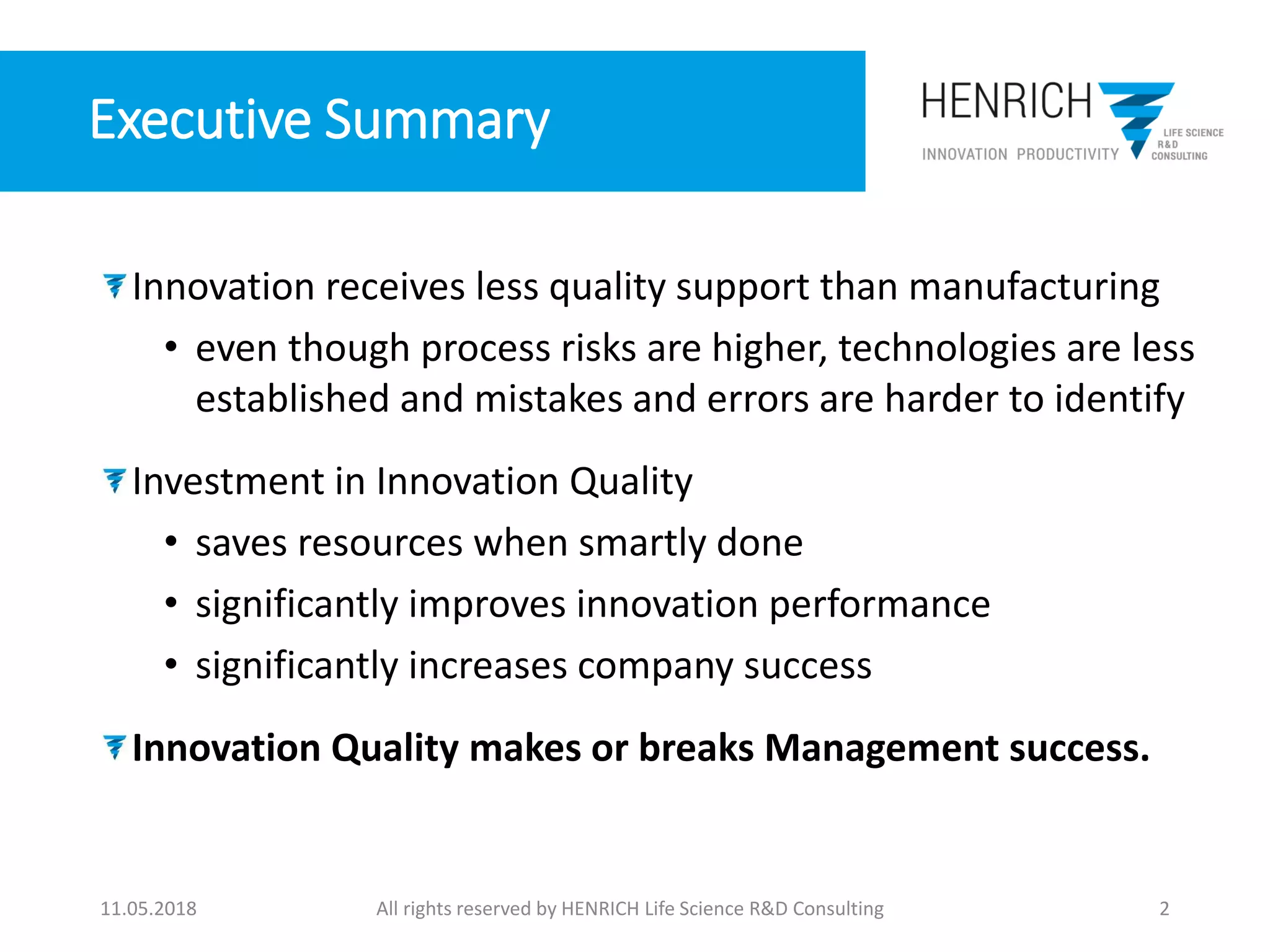Innovation Quality Part 1 - The Innovation Quality Paradox | PDF
