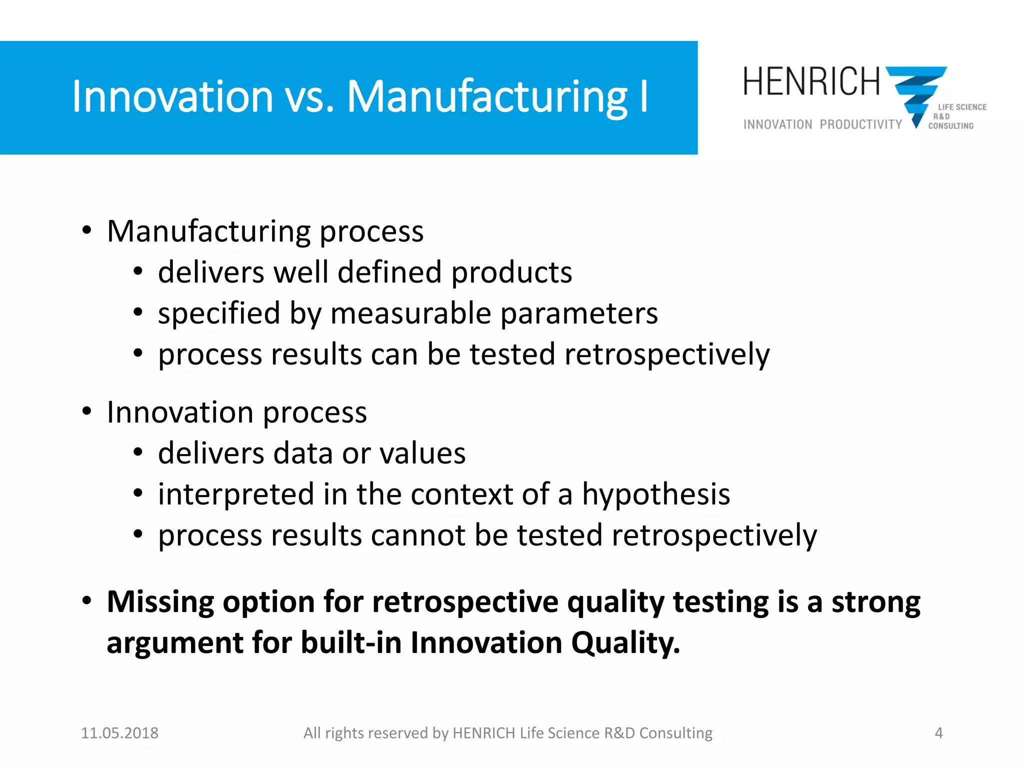 Innovation Quality Part 1 - The Innovation Quality Paradox | PDF