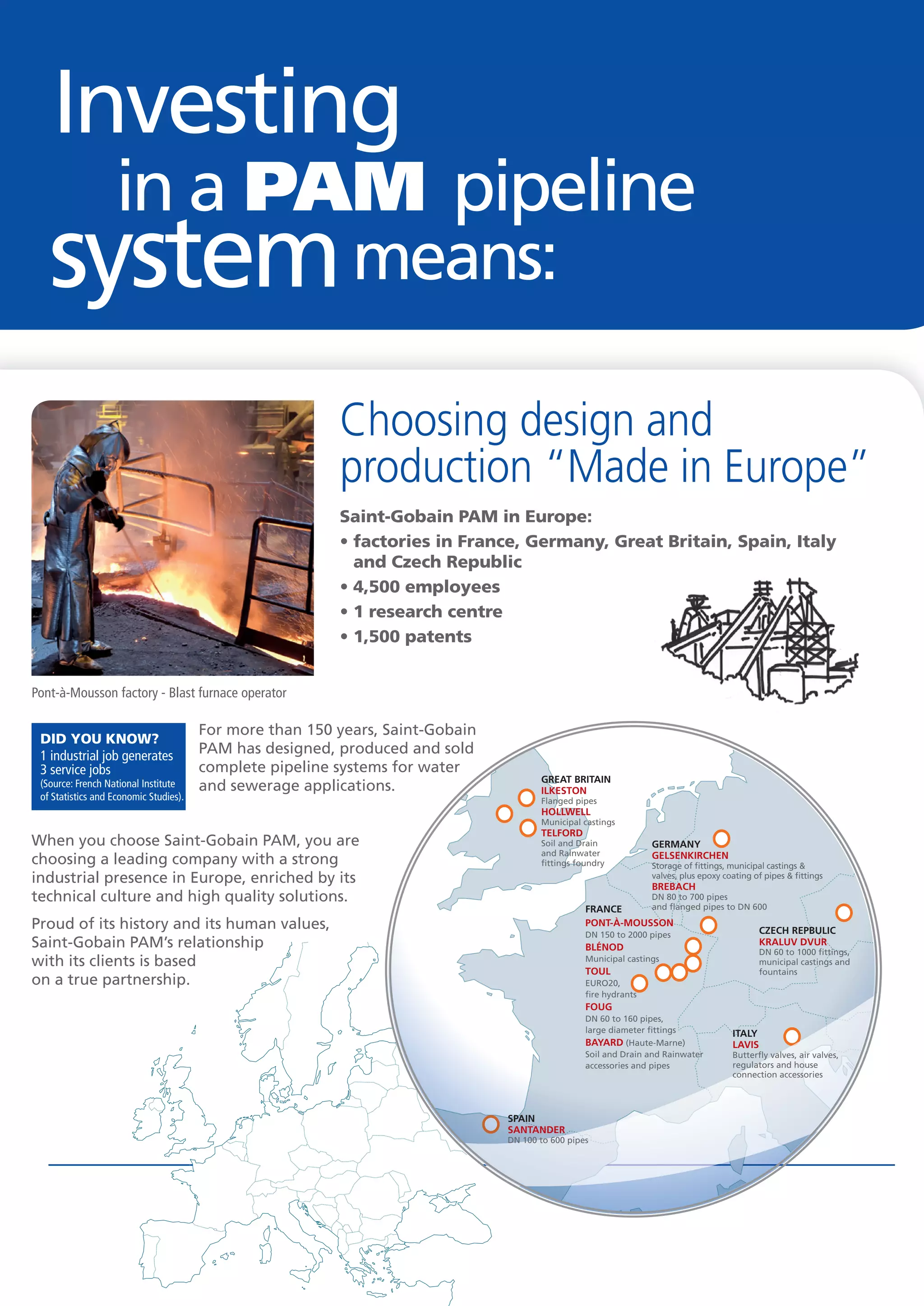 Innovation from Saint Gobain PAM | PDF