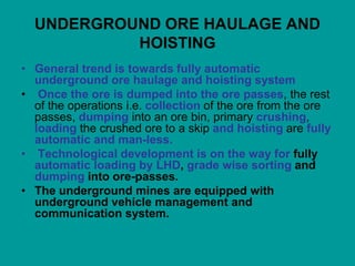 Innovations and trend in metal mining & tunnellng | PPT