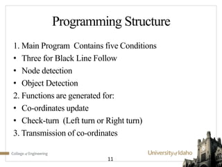 Grid Following bots using Atmega16 microcontroller. | PPTX