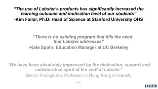 EdTech Europe 2014 Innovation Showcase: Labster | PDF | Education ...