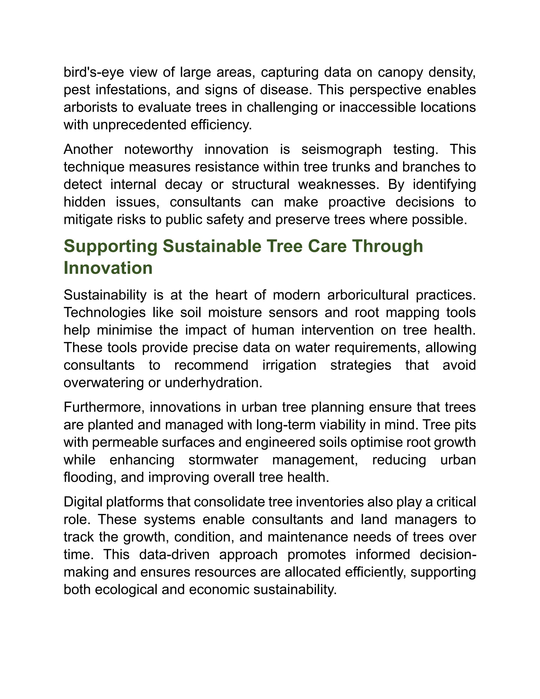 Innovations in Arboricultural Consultancy - Shaping the Future of Tree ...