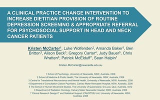 A clinical practice change intervention | PPT