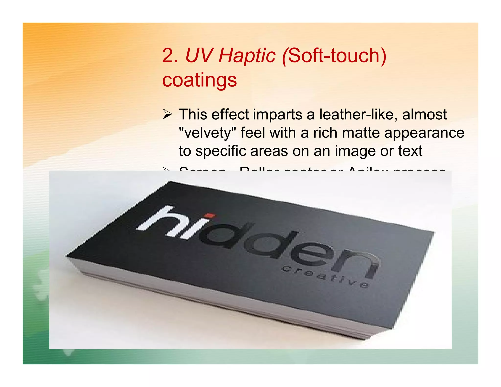 Innovations in coating technology for graphic art | PPT