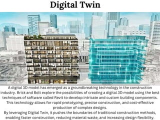 Construction Innovations: Modern Techniques & Technologies | Brick and ...