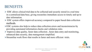 Innovations in Electronic Data Capture (EDC) Systems for Clinical ...