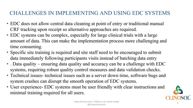 Innovations in Electronic Data Capture (EDC) Systems for Clinical Trials | PPTX | Databases ...