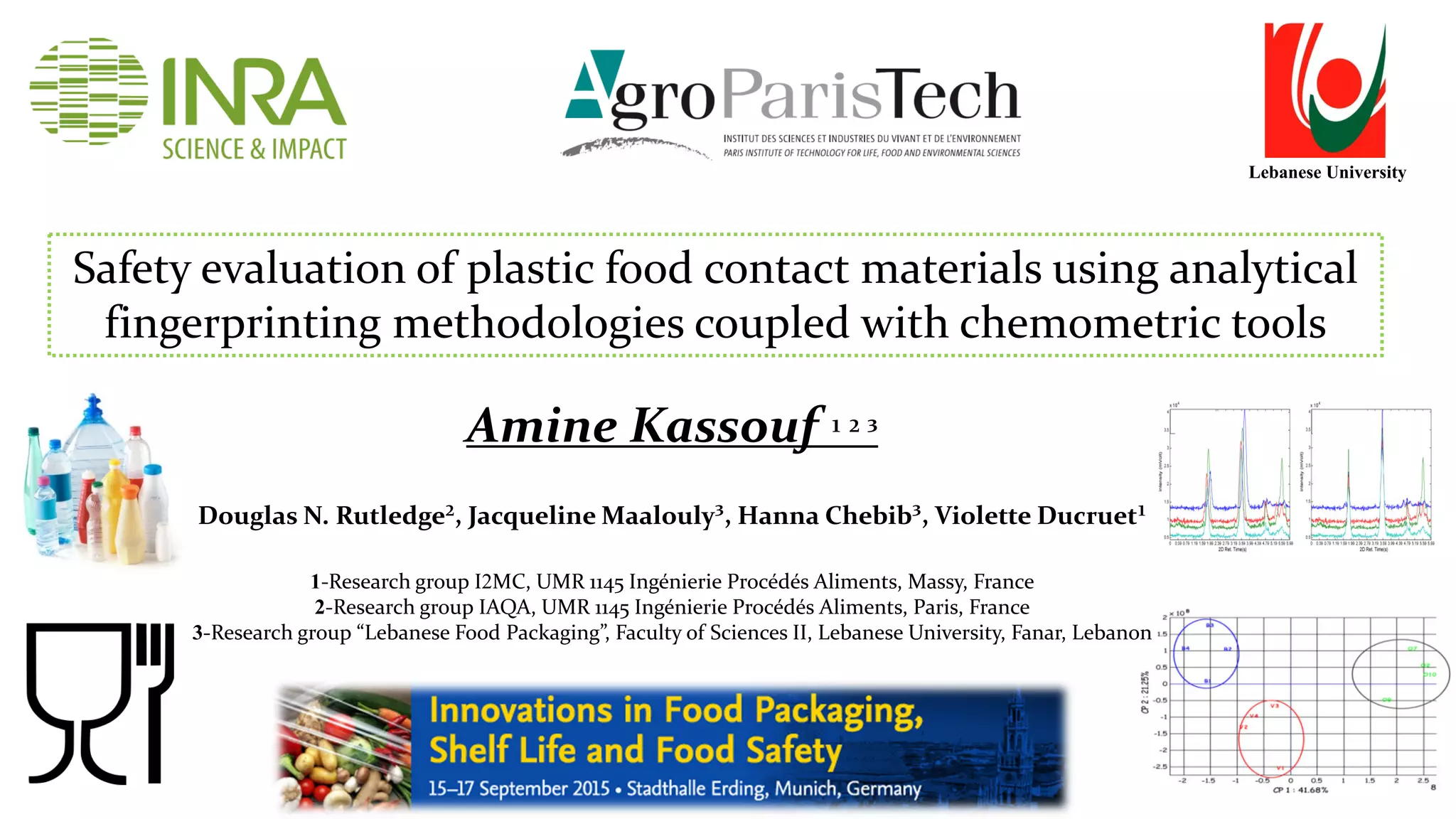 Safety evaluation of plastic food contact materials using analytical | PPT