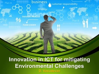 Innovations in ict for mitigating environmental challenges | PPT
