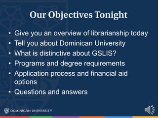 Dominican University Graduate School of Library & Information Science ...