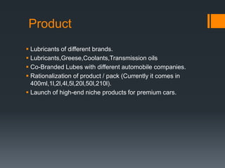 Innovations in lube marketing | PPTX