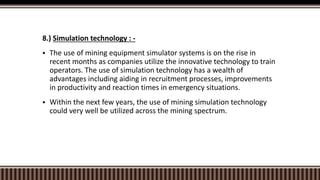 Innovations in mining industry | PPTX
