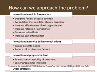 Innovations in ost formulations and programme delivery | PPT