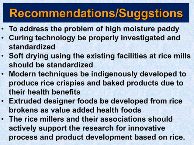 Innovations in rice processing | PPT