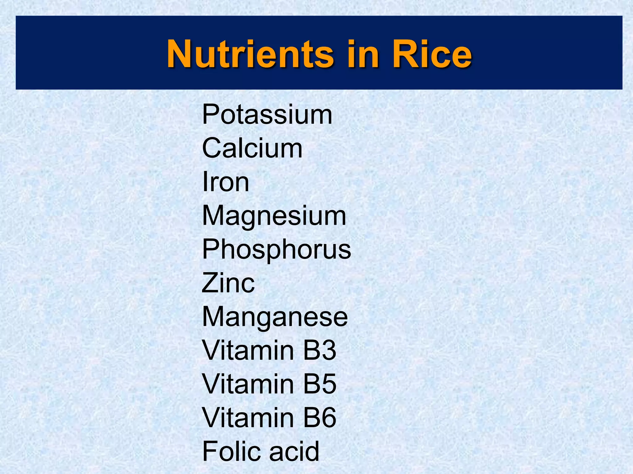 Innovations in rice processing and value addition | PPT