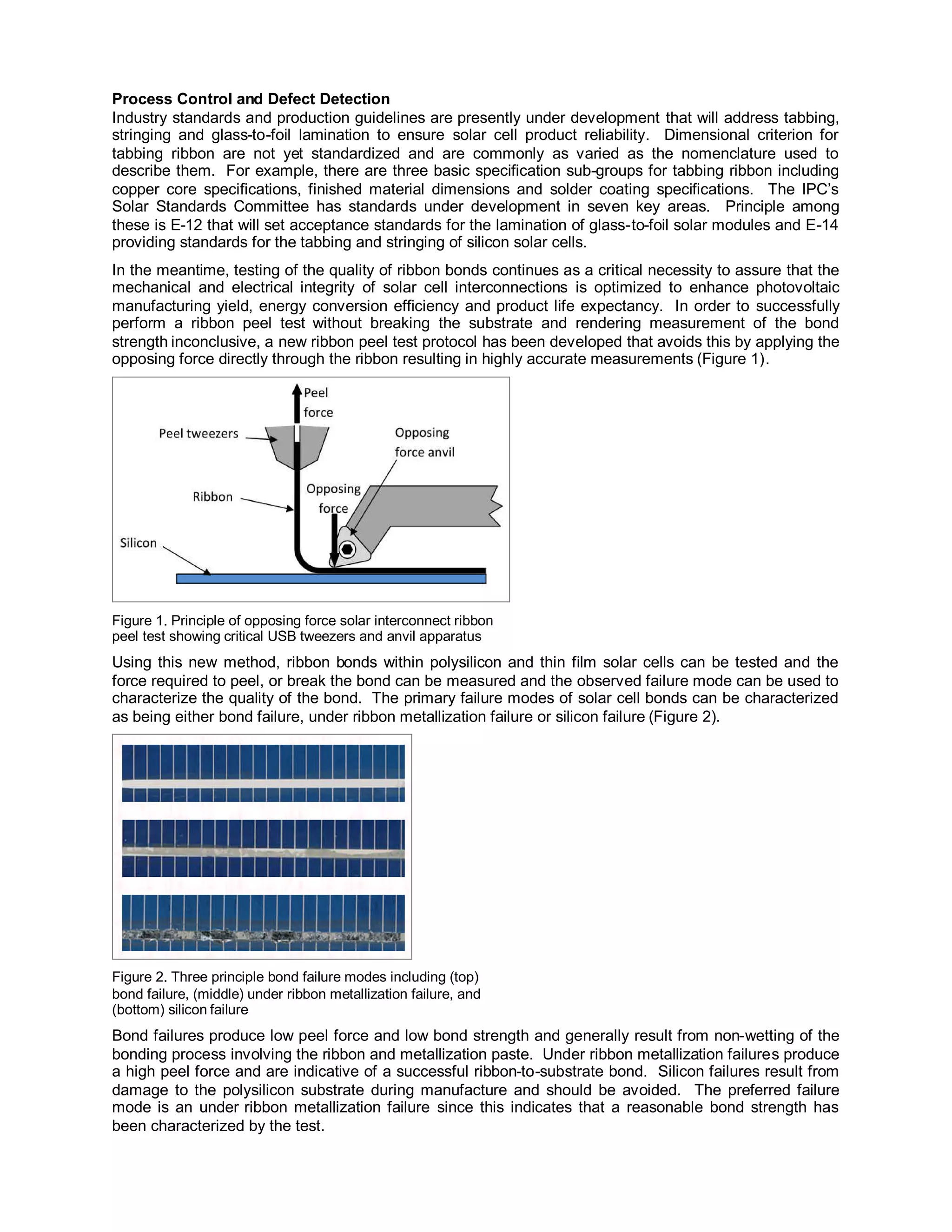 Innovations in solar cell bond testing | PDF | Chemistry | Science
