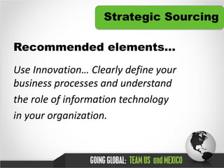 Innovations in Strategic Sourcing | PPT