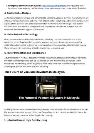 Innovations in Vacuum Elevator Technology: What’s Next for Malaysia? | PDF