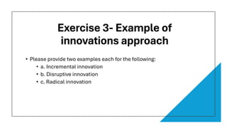 Innovations models and approaches- Scope of innovation | PDF