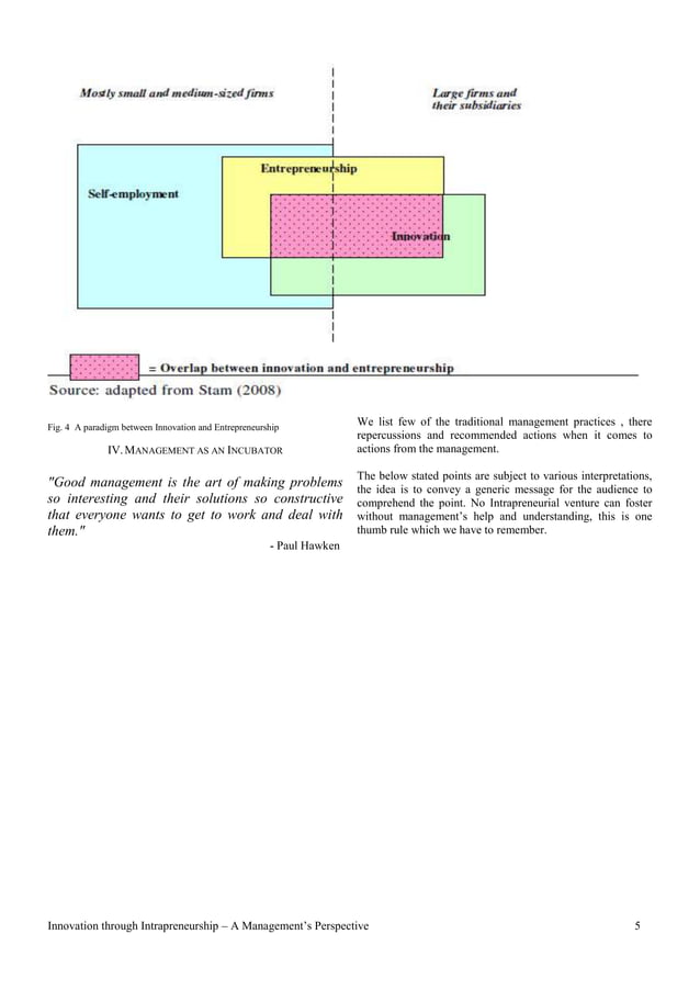 Innovation through intrapreneurship | PDF